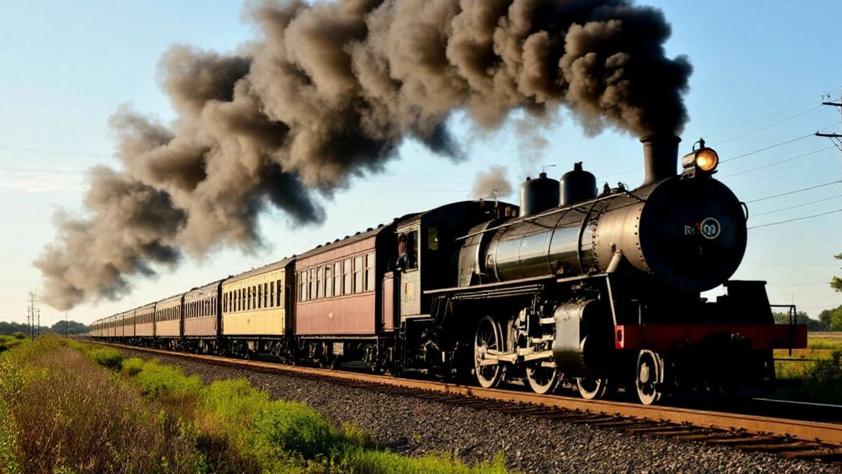 Звуки ветера и поезд