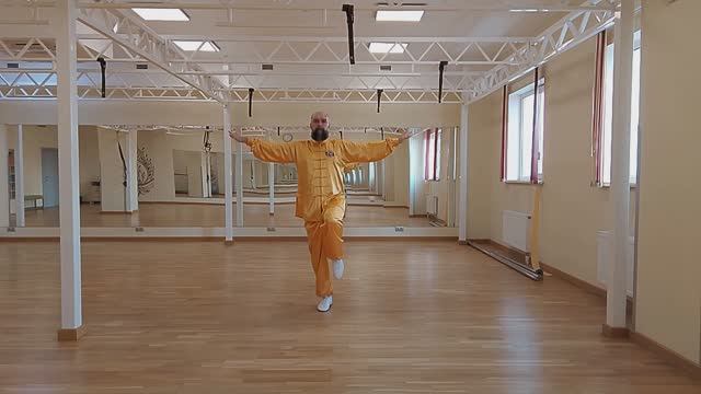 Игры пяти зверей (У Цинь Си, 五禽戏 wǔqínxì) Оздоровительная гинастика Цигун.  Длинная. #qigong #цигун