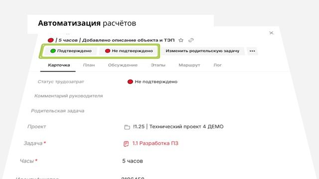 Учёт трудозатрат