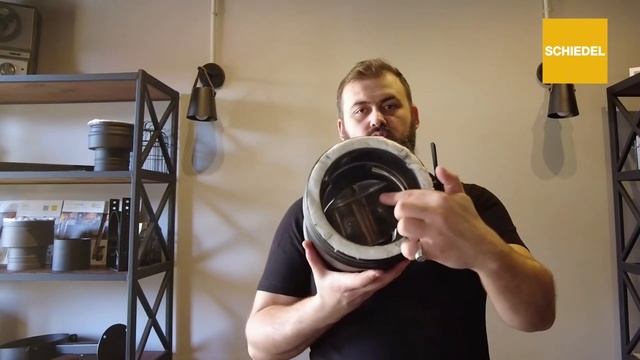 Шибер поворотный Schiedel Permeter с фиксацией положения и ручкой