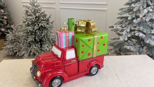 Подставка для ёлки НОВОГОДНИЙ ГРУЗОВИЧОК, металл, полистоун, 48х37 см, 6501007A774