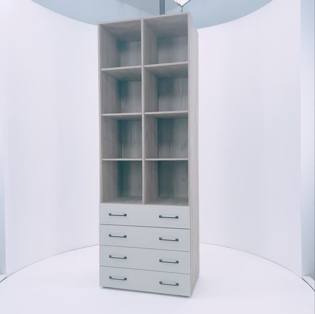 Видеообзор 360. Стеллаж Бруклин 80С с 4 ящиками.