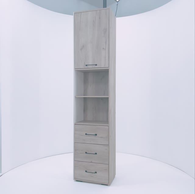 Видеообзор 360. Шкаф торцевой Бруклин 35ШТ с 3 ящиками правый.