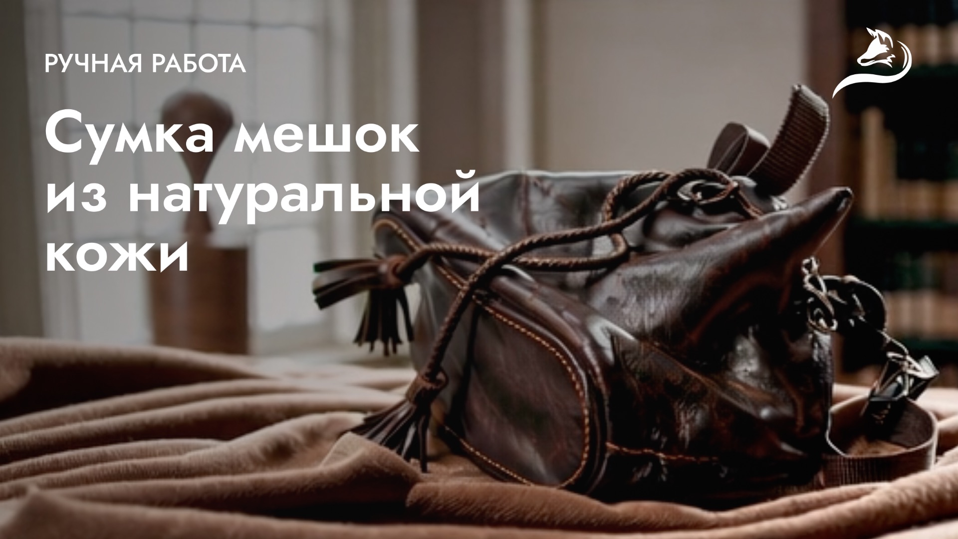 Кожаная сумка мешок ручной работы | Атмосферный видеообзор