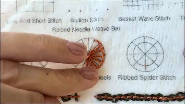 23. Стежок “Пуговичная петля”