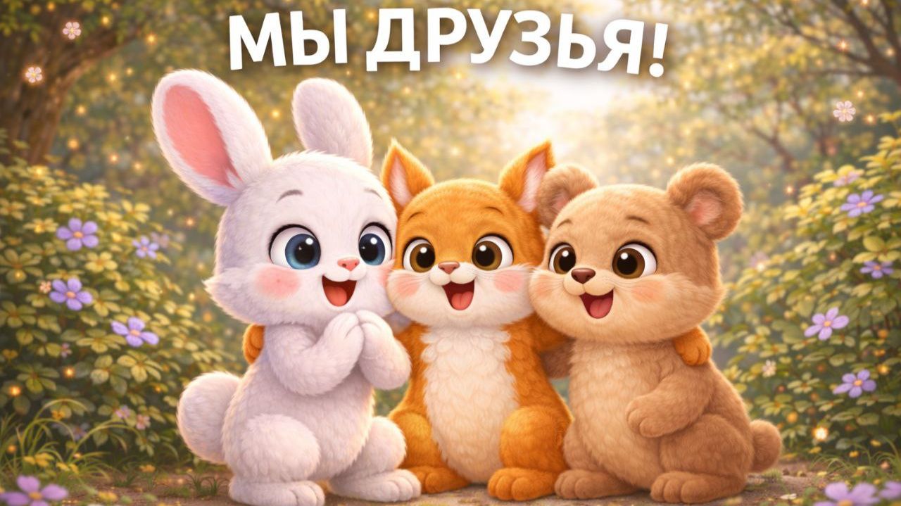 Зайчик учиться дружить. 10 серия Детский мультик