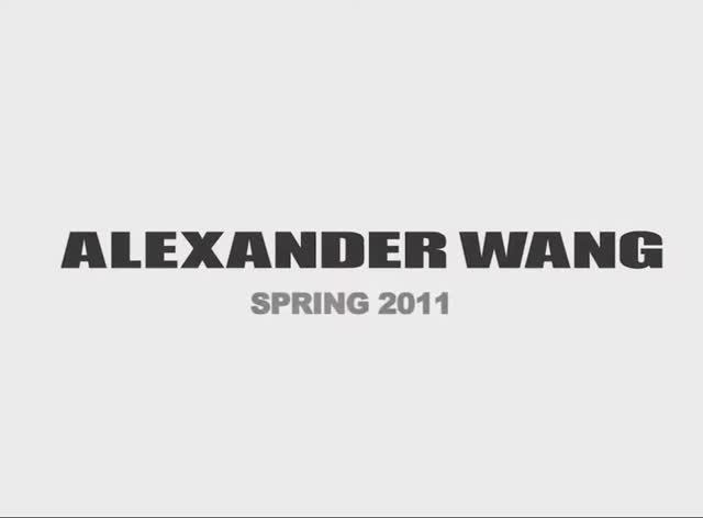 Показ женской коллекции Alexander Wang весна-лето 2011