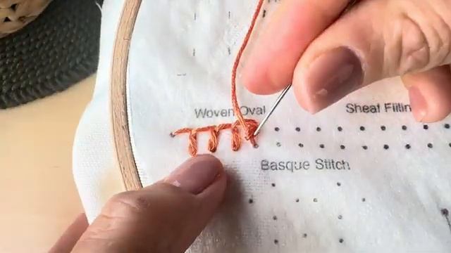 38. Баскский стежок