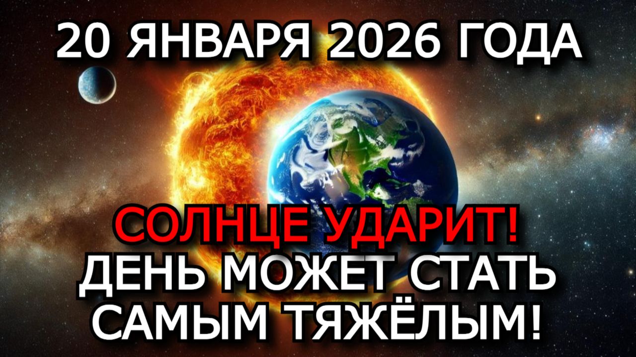 МАГНИТНЫЕ БУРИ 20 ЯНВАРЯ 2026 — ОПАСНОЕ СОЛНЕЧНОЕ ПЯТНО НАПРАВЛЕНО НА ЗЕМЛЮ