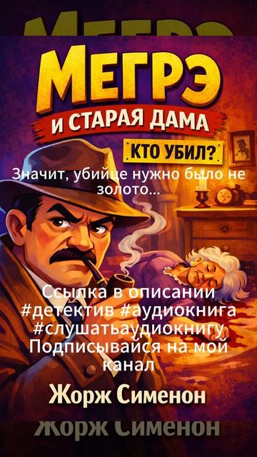 Жорж Сименон  Мегрэ и старая дама    #детектив #аудиокниги #слушатьаудиокниги