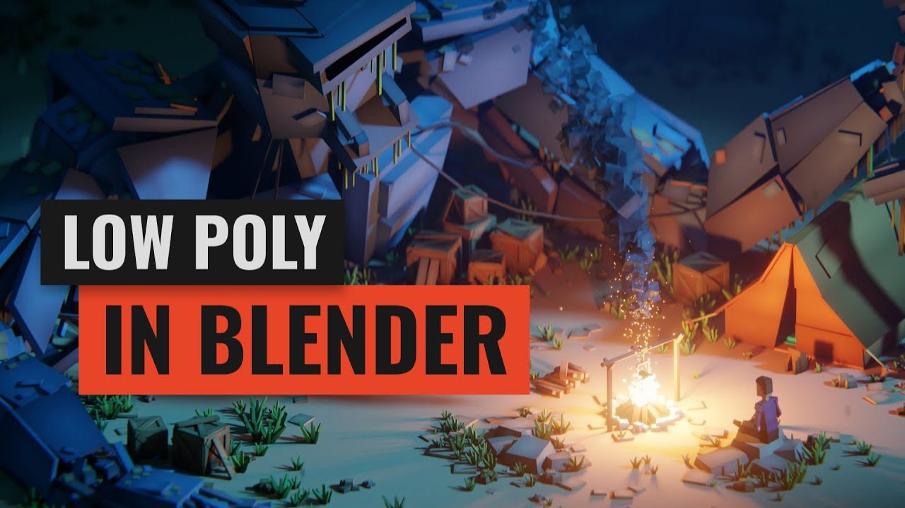 Cubic Worlds - Create Stunning Low Poly Animations in Blender 1-3