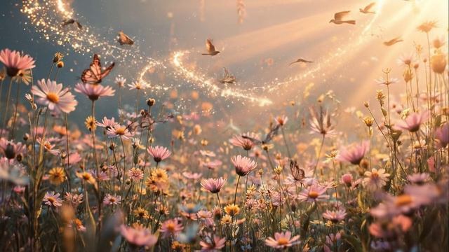 футаж летний луг