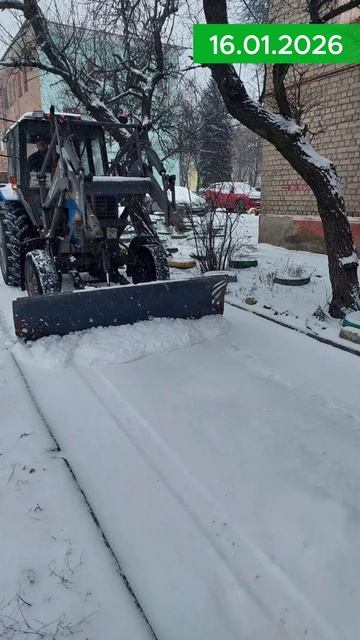 Уборка снега в ДНР