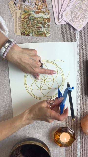 Семя жизни с лепестками лотоса