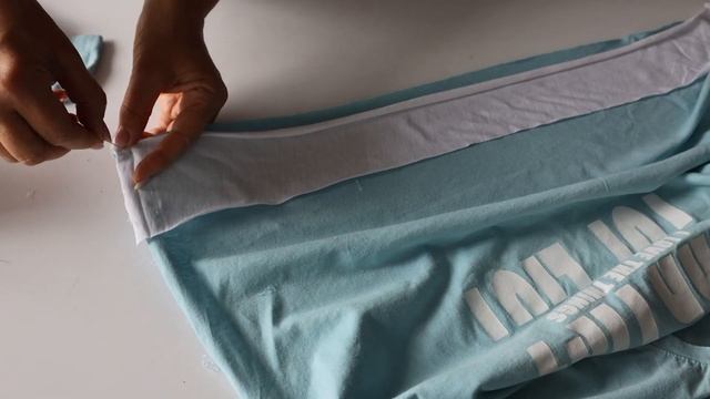 Была мала - стала оверсайз. Как увеличить футболку на несколько размеров. Простой способ переделки