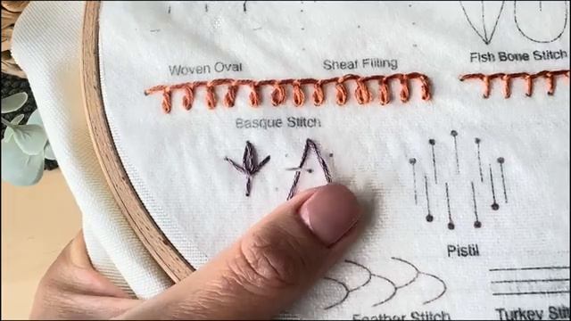 40. Стежок “тюлип”, тюльпанный шов