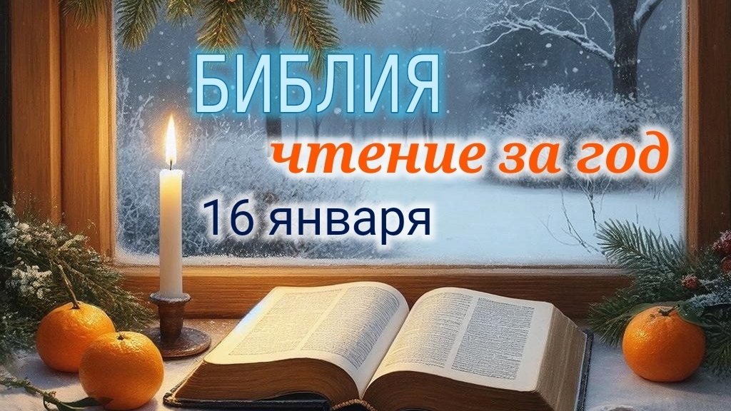 Библия - чтение за год, 16 января. Ежедневное чтение Библии.