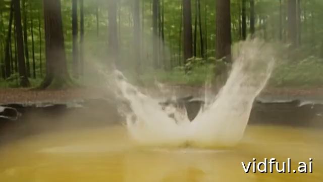 Желтая горячая вода