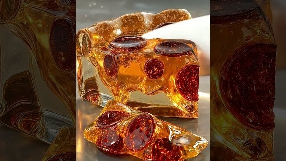 залипательная еда от ИИ. нарезка еды