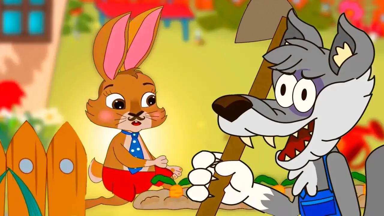 Советские мультики на современный лад Заячья семья и их огород