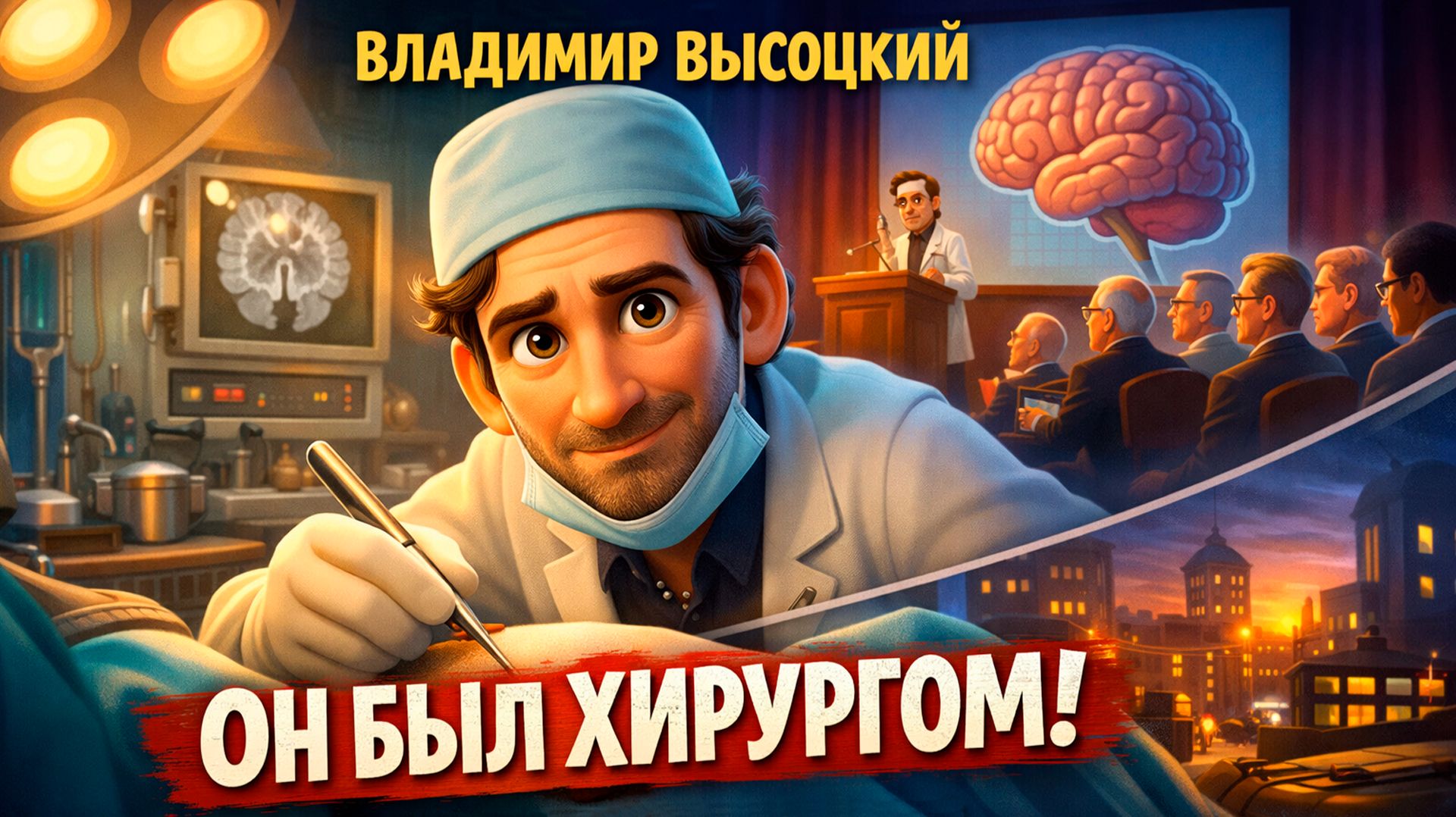 ОН БЫЛ ХИРУРГОМ ("HE WAS A SURGEON") — ГЕНИЙ, КОТОРОГО НЕ ЛЮБИЛА СИСТЕМА | мультфильм по  Высоцкому