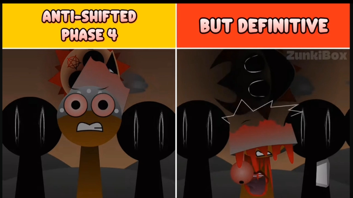 sprunki anti shifted phase 4 vs sprunki anti shifted phase 4 but definitive