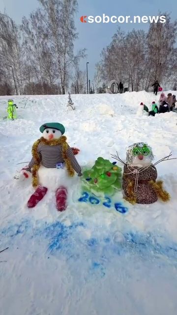 Горожане Новосибирска слепили не просто скульптуры, а наше состояние после новогодних праздников