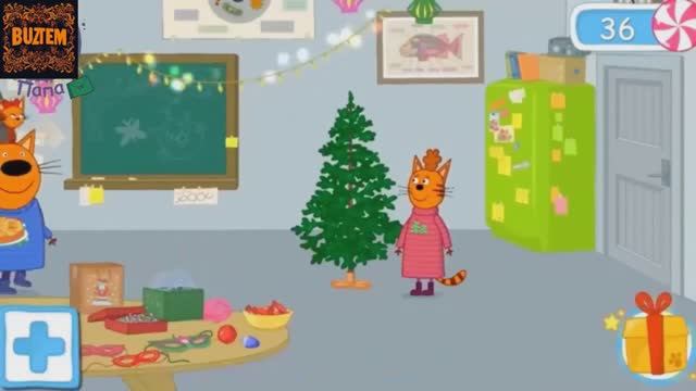 Три_Кота_Зимнее_Путешествие_Первобытное_Племя_Котиков