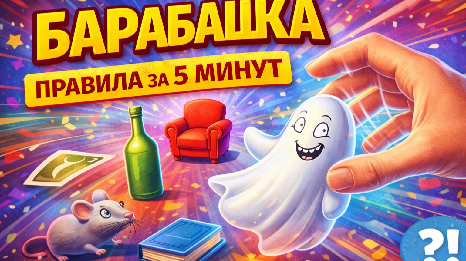 Барабашка - правила настольной игры | Как играть (объяснение за 5 минут)
