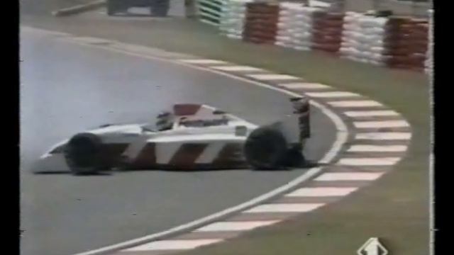 Формула 1. Разворот Альборето на Гран-при Южной Африки 1992 (субботняя квалификация)