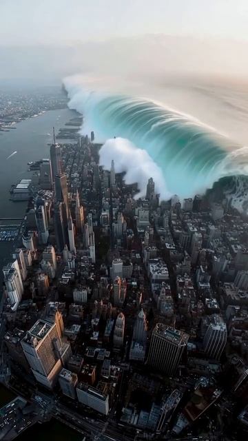 Цунами созданное нейросетью / Ставьте в топ под видео 🚀