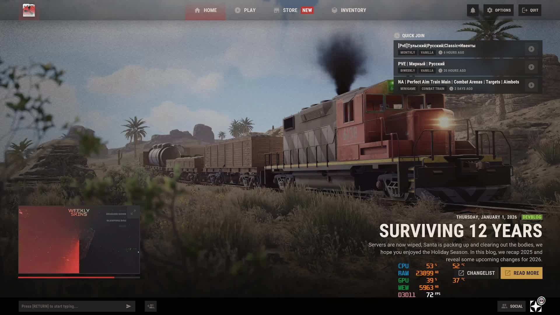 Моя одиночная игра в Rust, оффлайн сервер. Эпизод 2