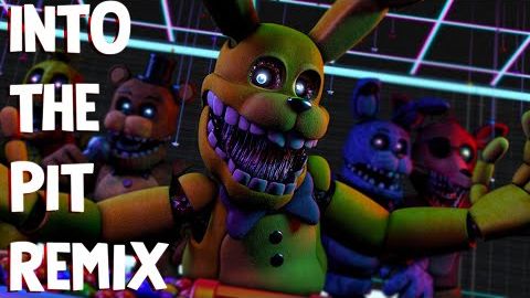FNAF SONG - Into The Pit Song RemixCover FNAF LYRIC VIDEO