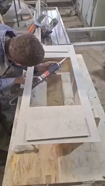 Сборка раковины из керамогранита