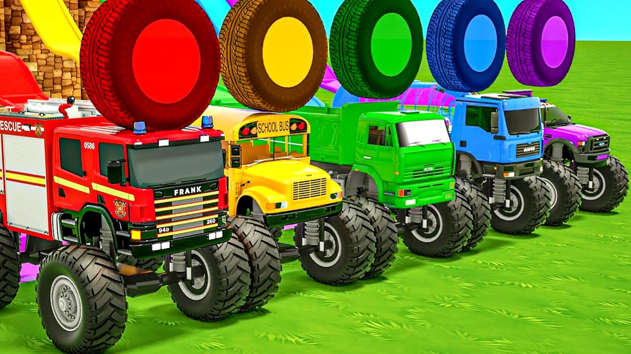 Мультики и стишки, мультфильмы для детей, залипашки для малышей, мультики про машинки онлайн