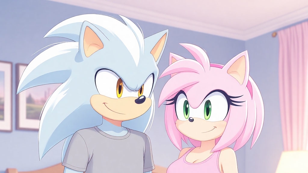 Тандер и Эми в романтической спальне. Аниме. #ThundAmy