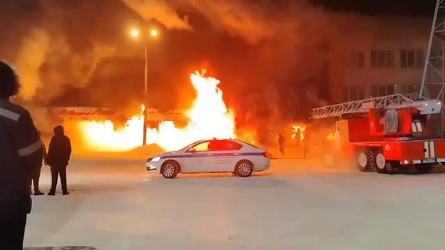 Пожар город Ангарск, улица Чайковского.