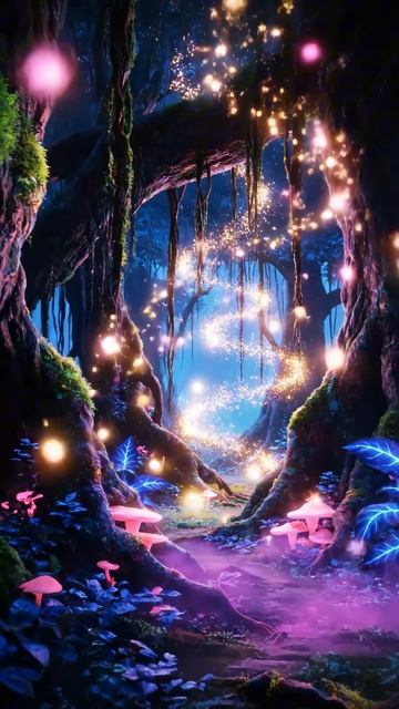 ASMR: Биолюминесцентный лес 🌱✨ |  Фэнтези-релакс