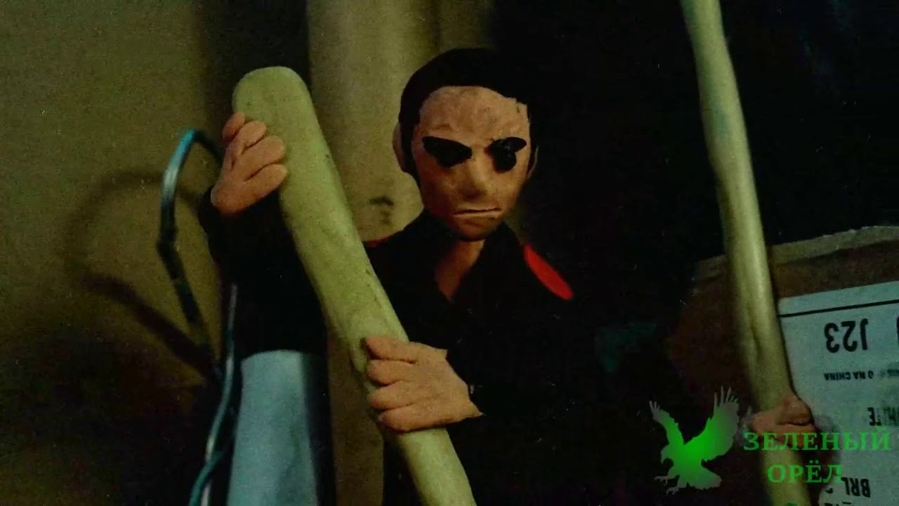 Зеленый Слоник -чистить чистить чистить (пластилиновая анимация)