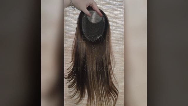 ПОЛУ-ПАРИК combo - на моно (с имитацией кожи головы) #полупарик #натуральныйпарик #изделияизволос