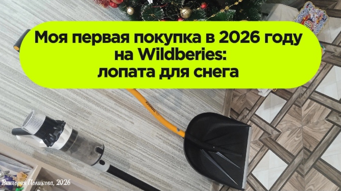 Моя первая покупка на Wildberies в 2026 году: лопата для снега