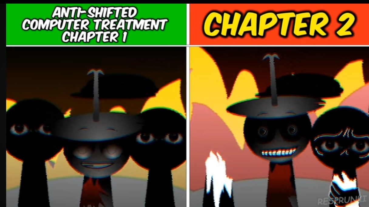 sprunki anti shifted computer treatment chapter 1 vs chapter 2
