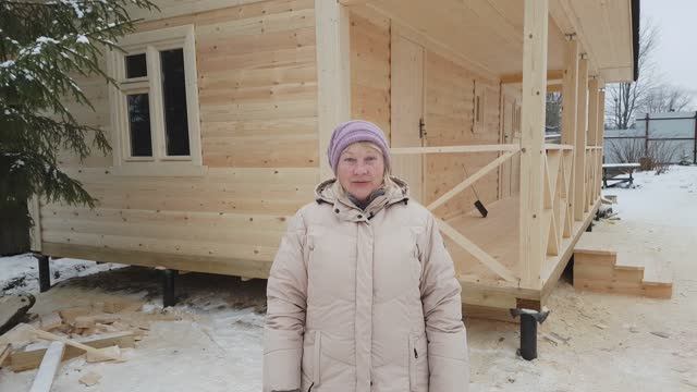 Баня из сухого профилированного бруса с террасой под ключ из Пестово. Отзыв реального заказчика