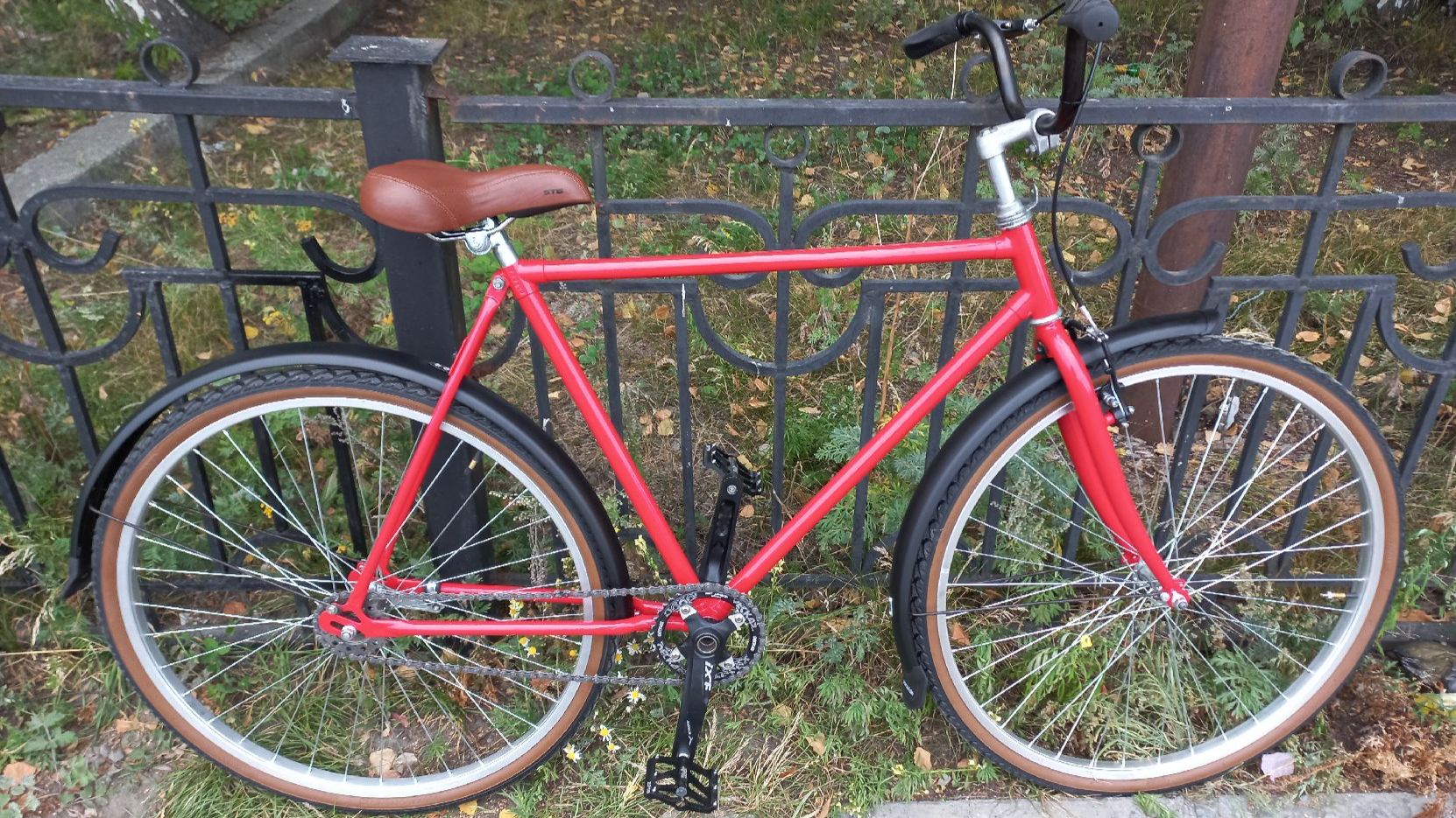 Велосипед на основе рамы Урала с кареткой Hollowtech(промподшипники) и передаточным отношением 1,58