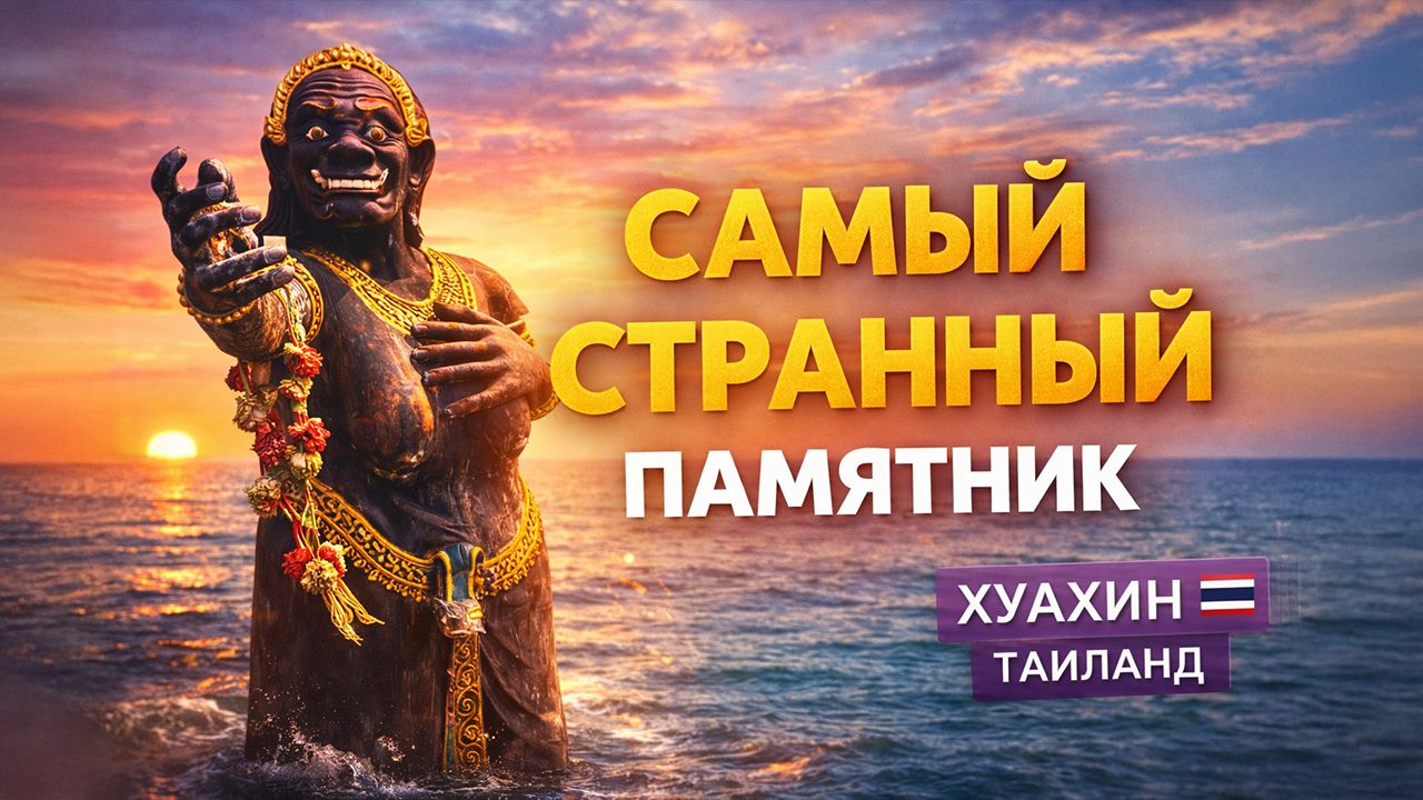 Что посмотреть в Хуахине за 1 день: храмы, пещеры и самая странная статуя #таиланд #хуахин