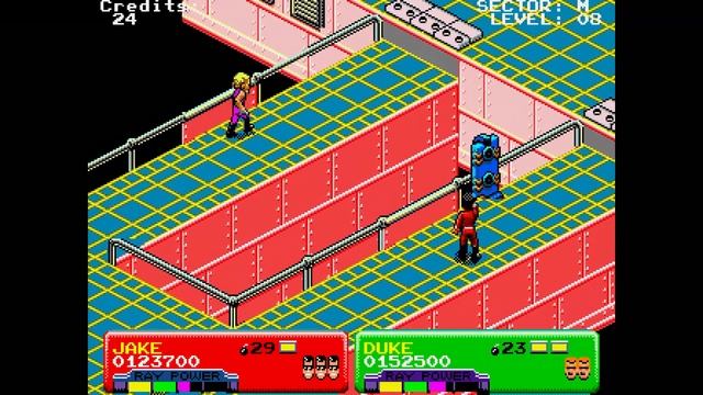 Escape From The Planet of The Robot Monsters (1989) [Arcade] 2 player