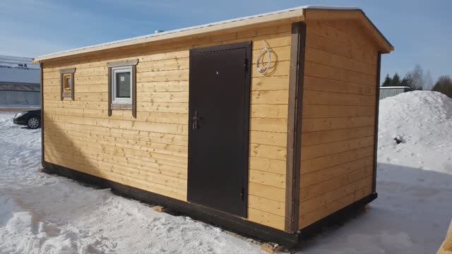 Мобильная баня - купить мобильную каркасную баню, готовая с доставкой на участок Московской области