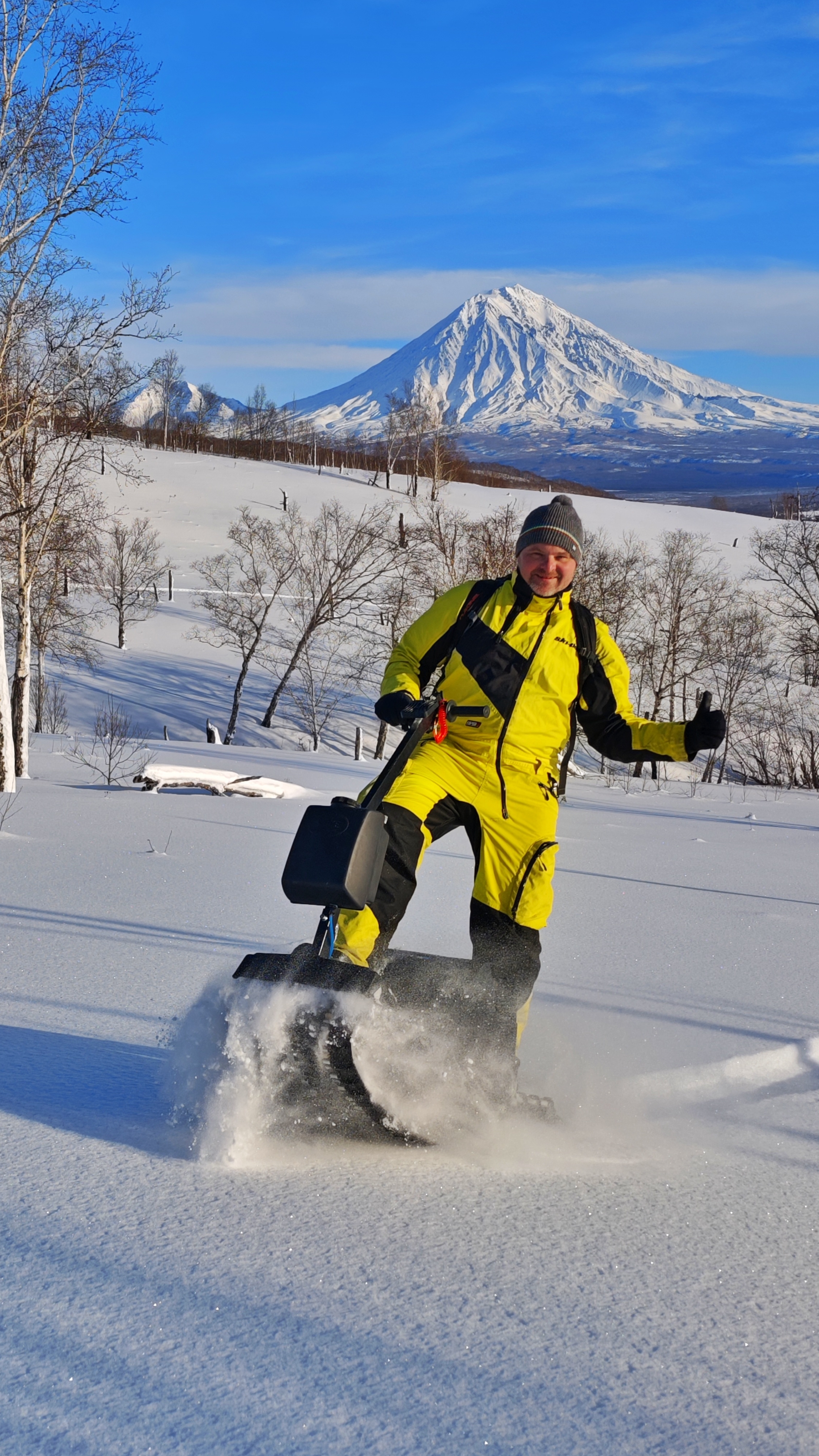 Фрирайд на мотосноуборде, мотособаке, снегокате SNIKE.