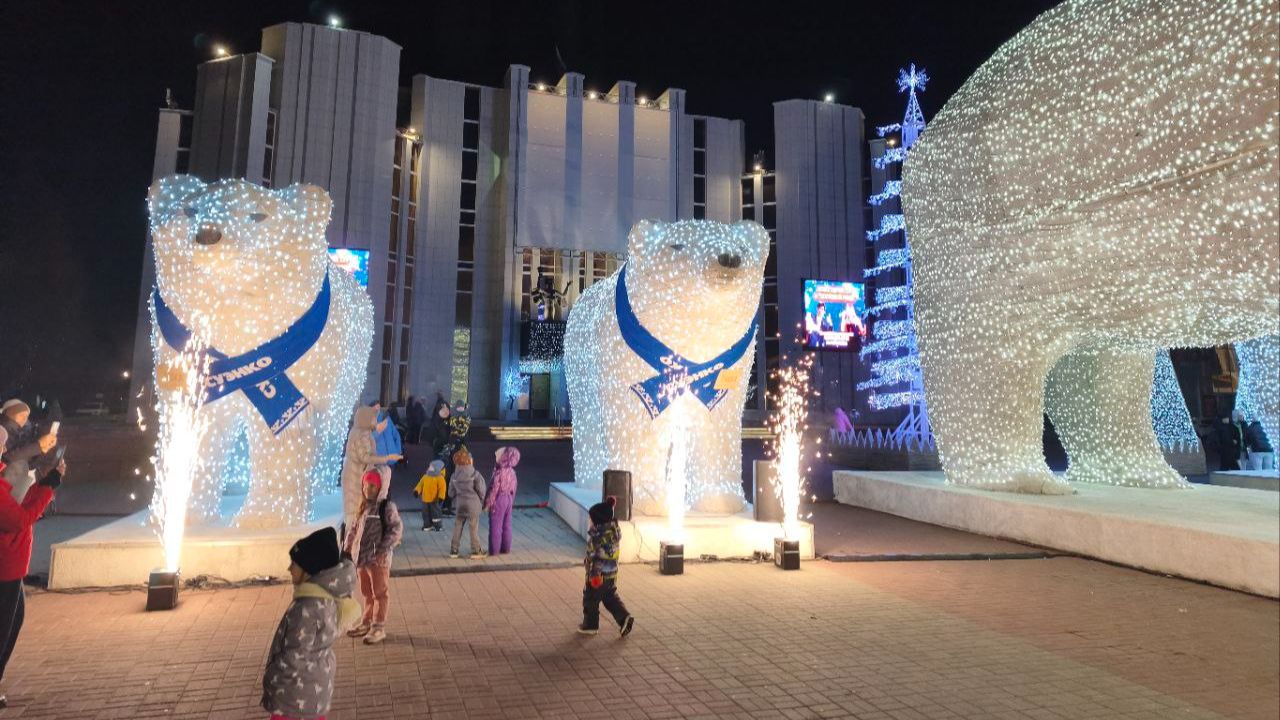 Открытие арт-объекта «Белые медведи» в Кургане 12.09.2021