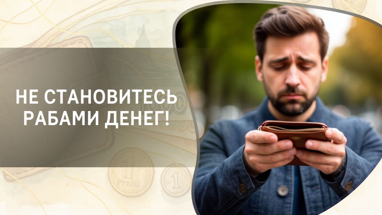 Не становитесь рабами денег!